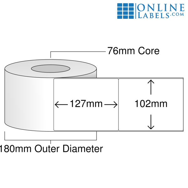 102mm x 127mm Labels - ER30277